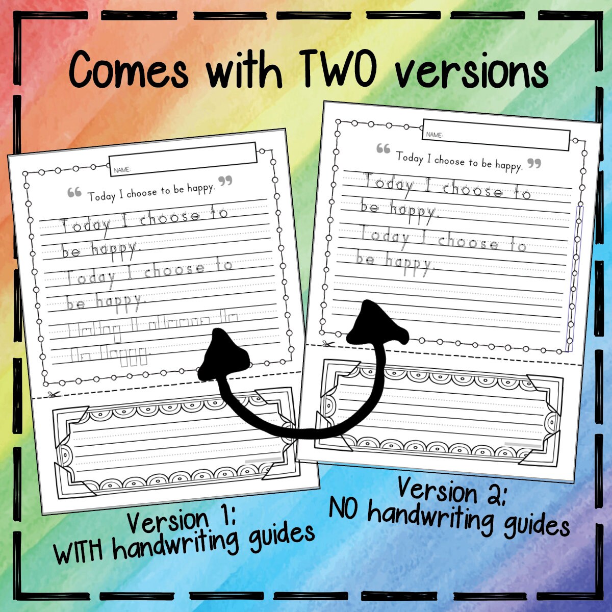 POSITIVE AFFIRMATIONS Handwriting Handwriting Without Tears® Style ...