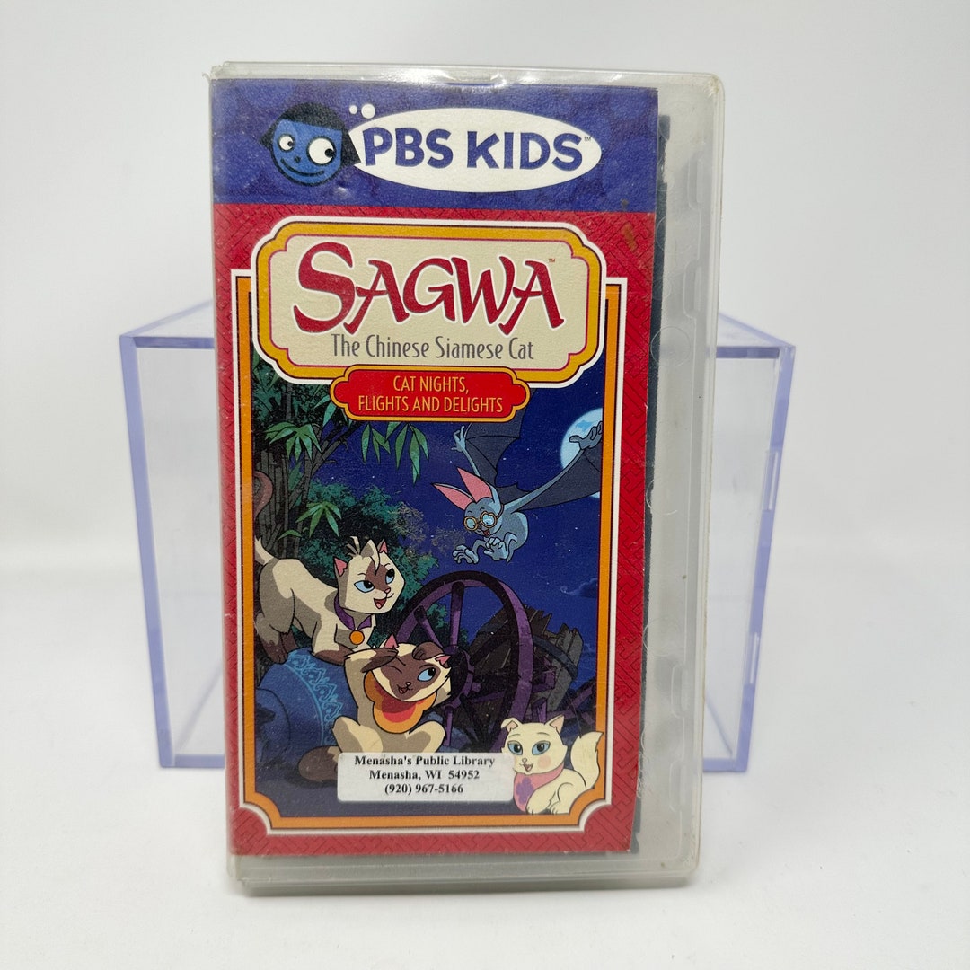 Vtg PBS Kids Sagwa Chinese Siamese Cat VHS Video Nights - Etsy