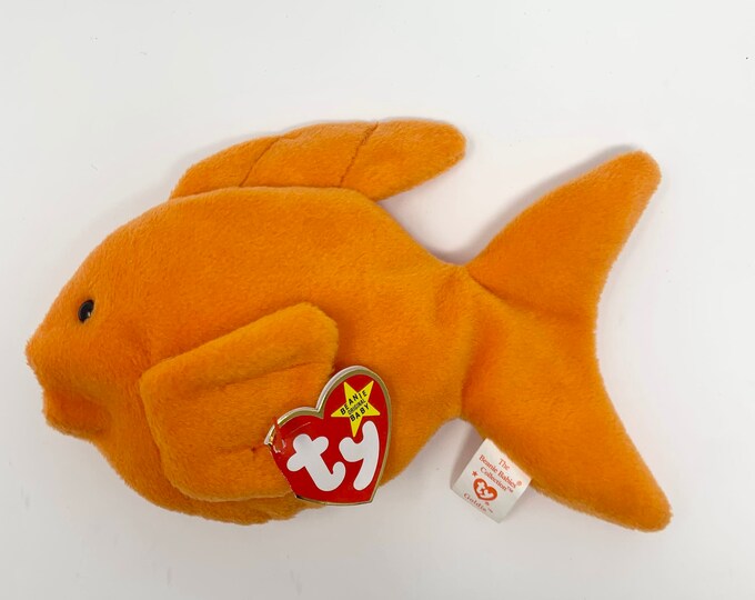 Ty Beanie Baby Goldie the Goldfish 1993 PVC Pellets Vintage - Etsy