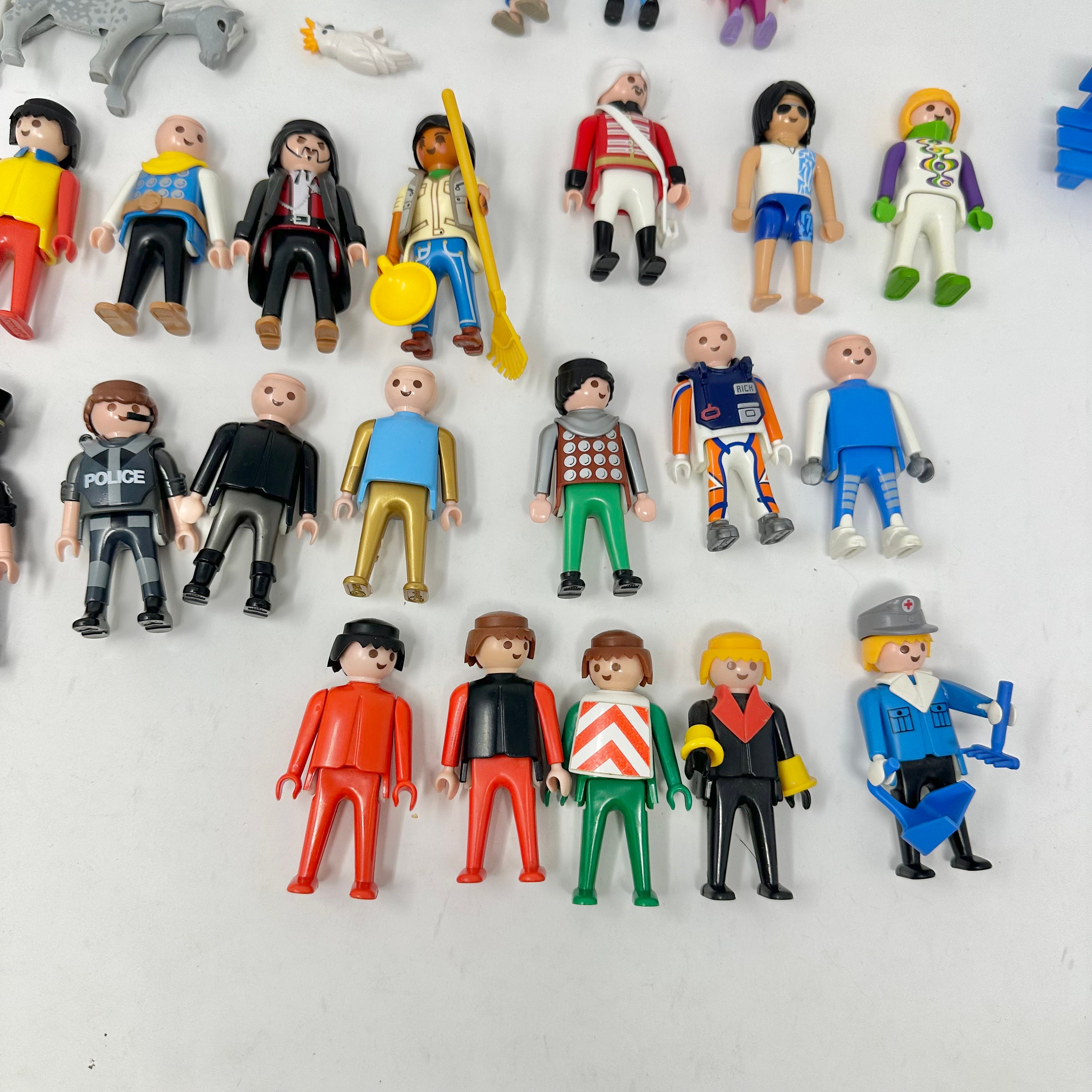 Vintage Geobra Playmobil Figure Lot W Animals 25 Figs - Etsy