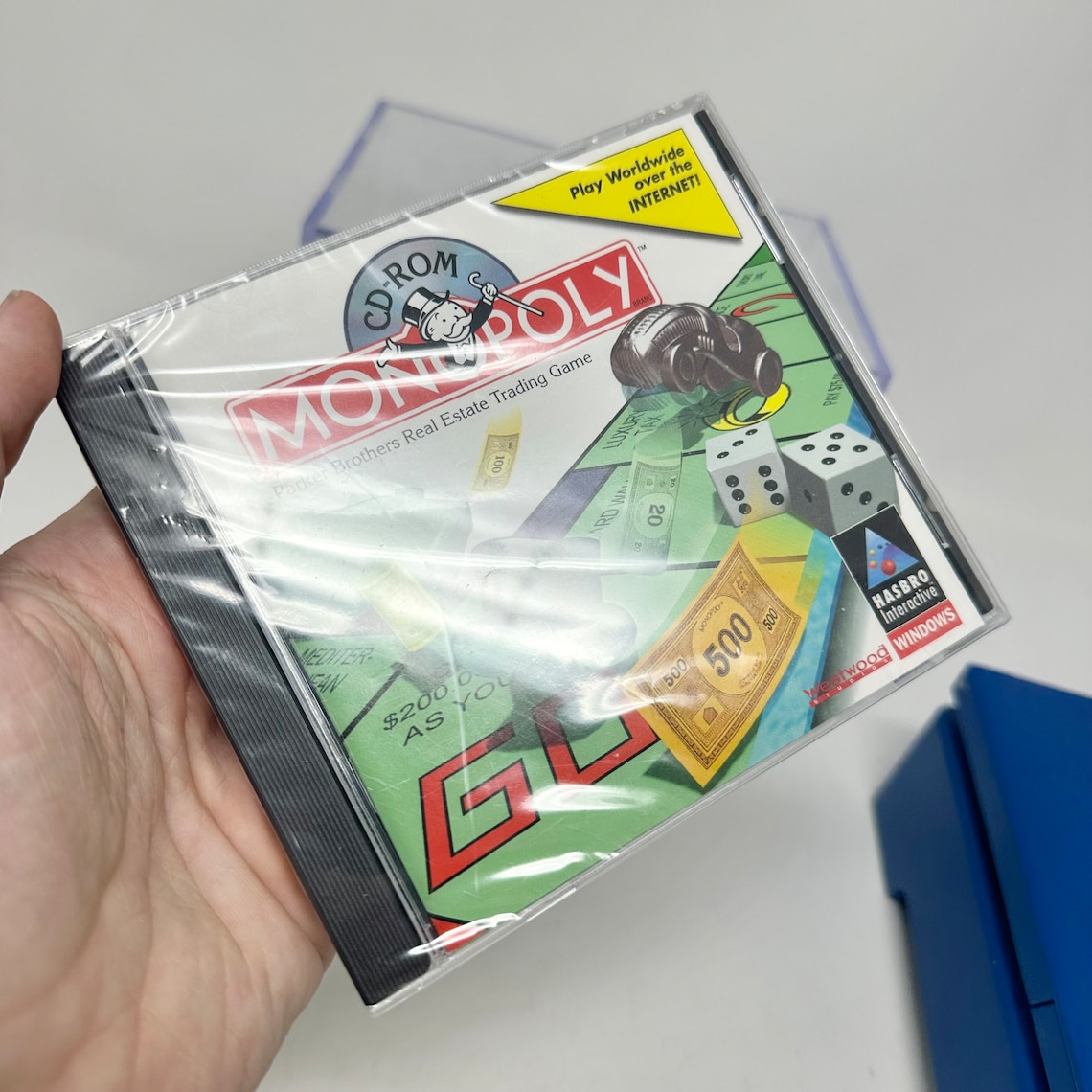 Vtg 1997 Hasbro Interactive Windows PC Monopoly Computer Game CD-ROM ...
