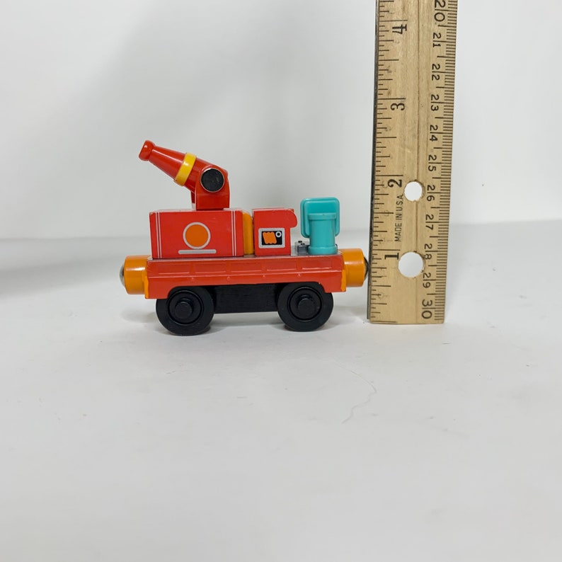 Chuggington Fire Wagon Wooden Train Car Toy - Etsy