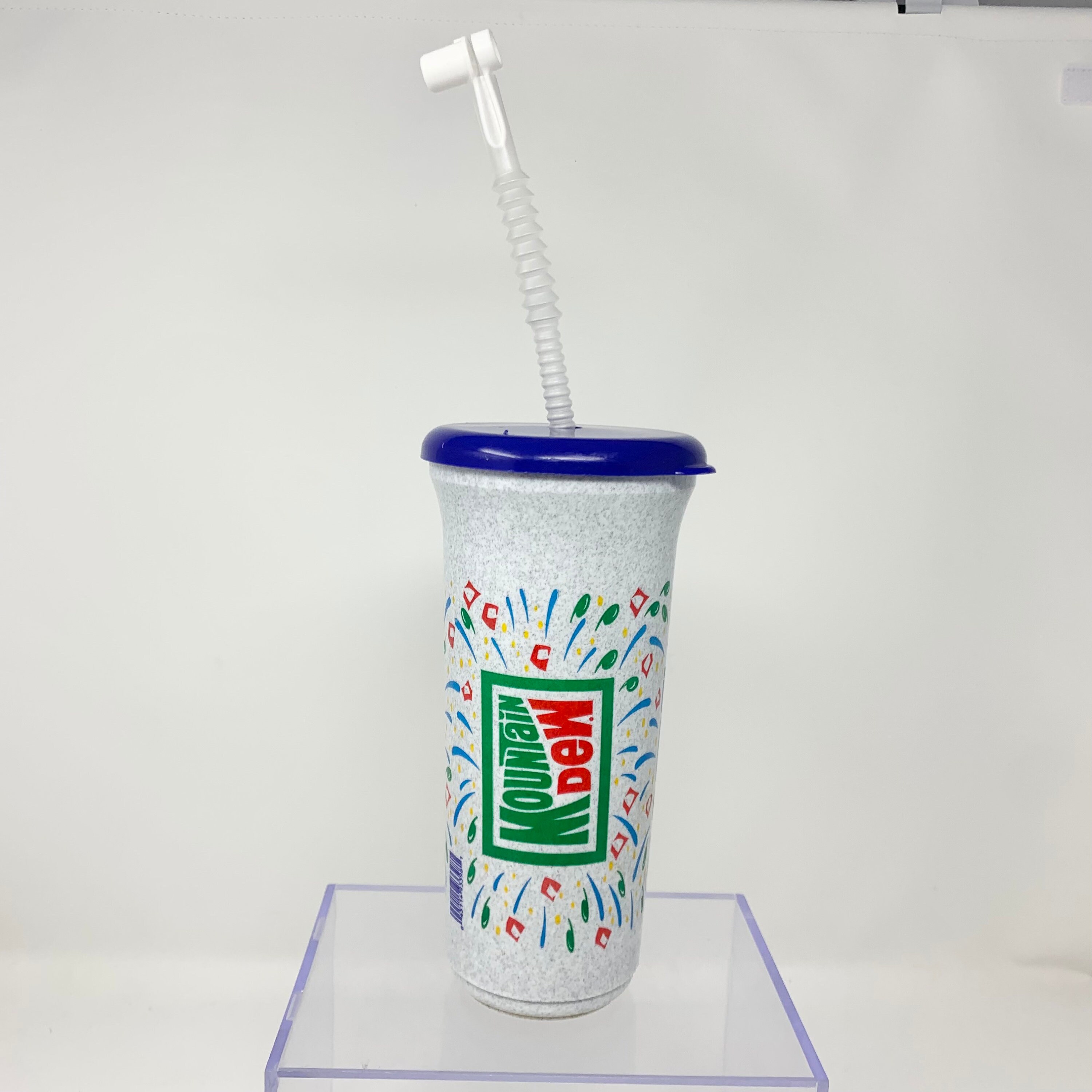 VTG Pepsi Mountain Dew 32oz Sport Quart Travel Cup Bendy Straw Water ...
