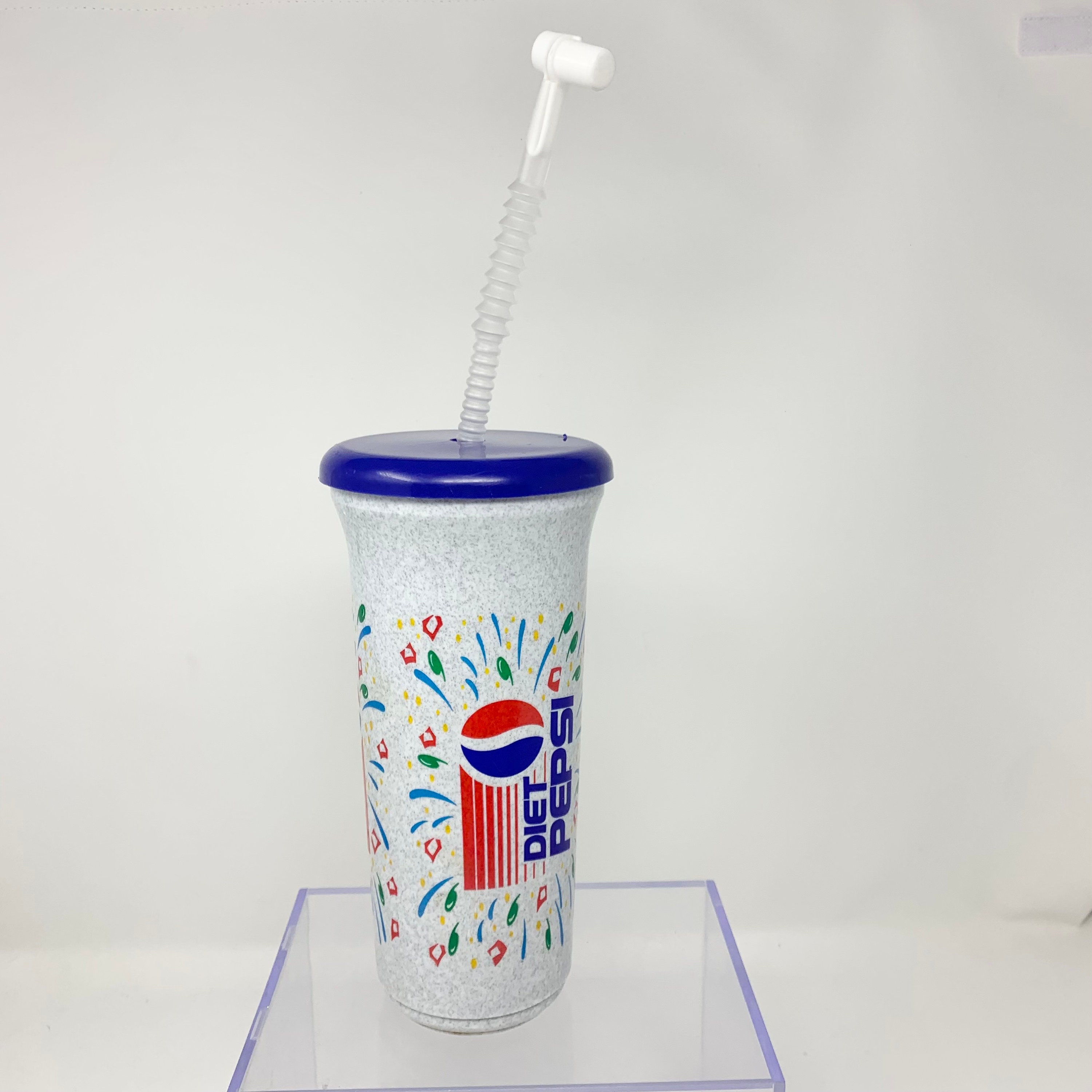 VTG Pepsi Mountain Dew 32oz Sport Quart Travel Cup Bendy Straw Water ...