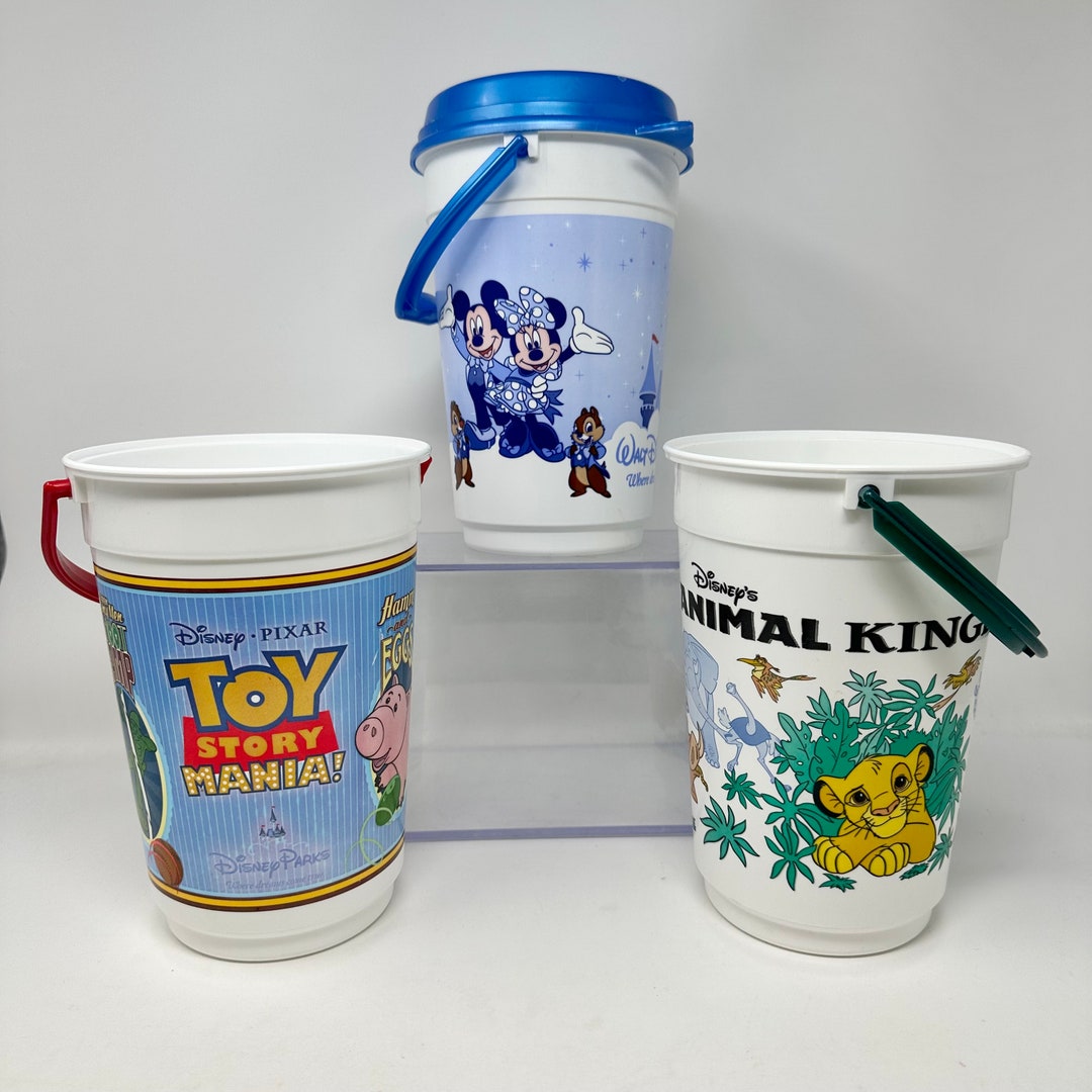 Vtg Walt Disney World Popcorn Containers Toystory Mickey Lion King - Etsy