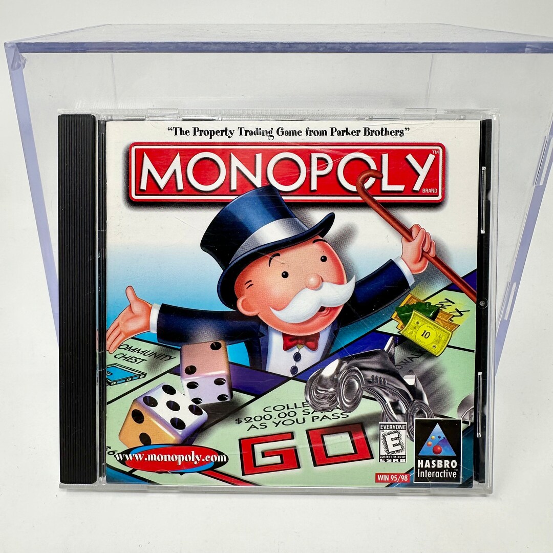 Vtg 1999 Hasbro Interactive Windows PC Monopoly Computer Game CD-ROM - Etsy