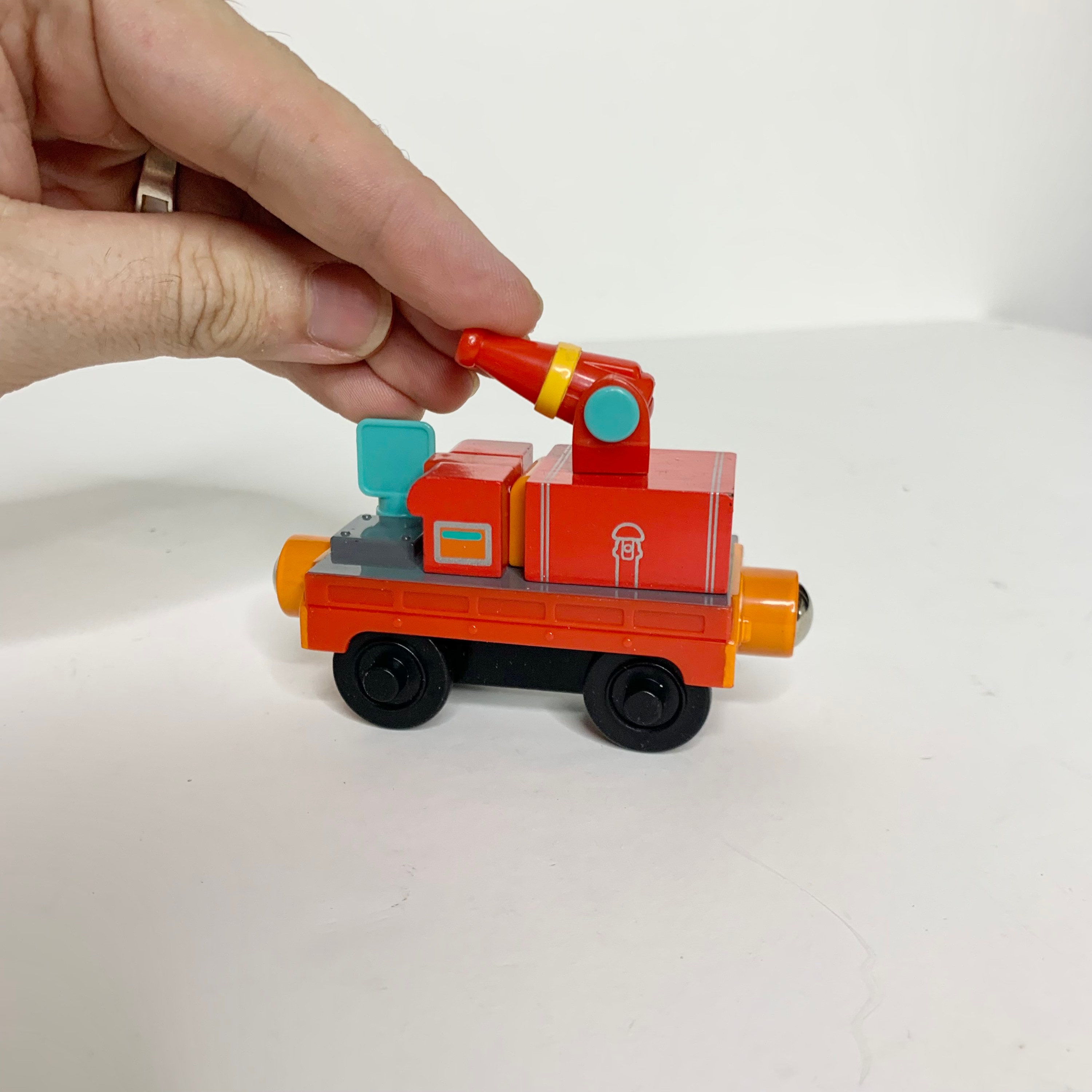 Chuggington Fire Wagon Wooden Train Car Toy - Etsy