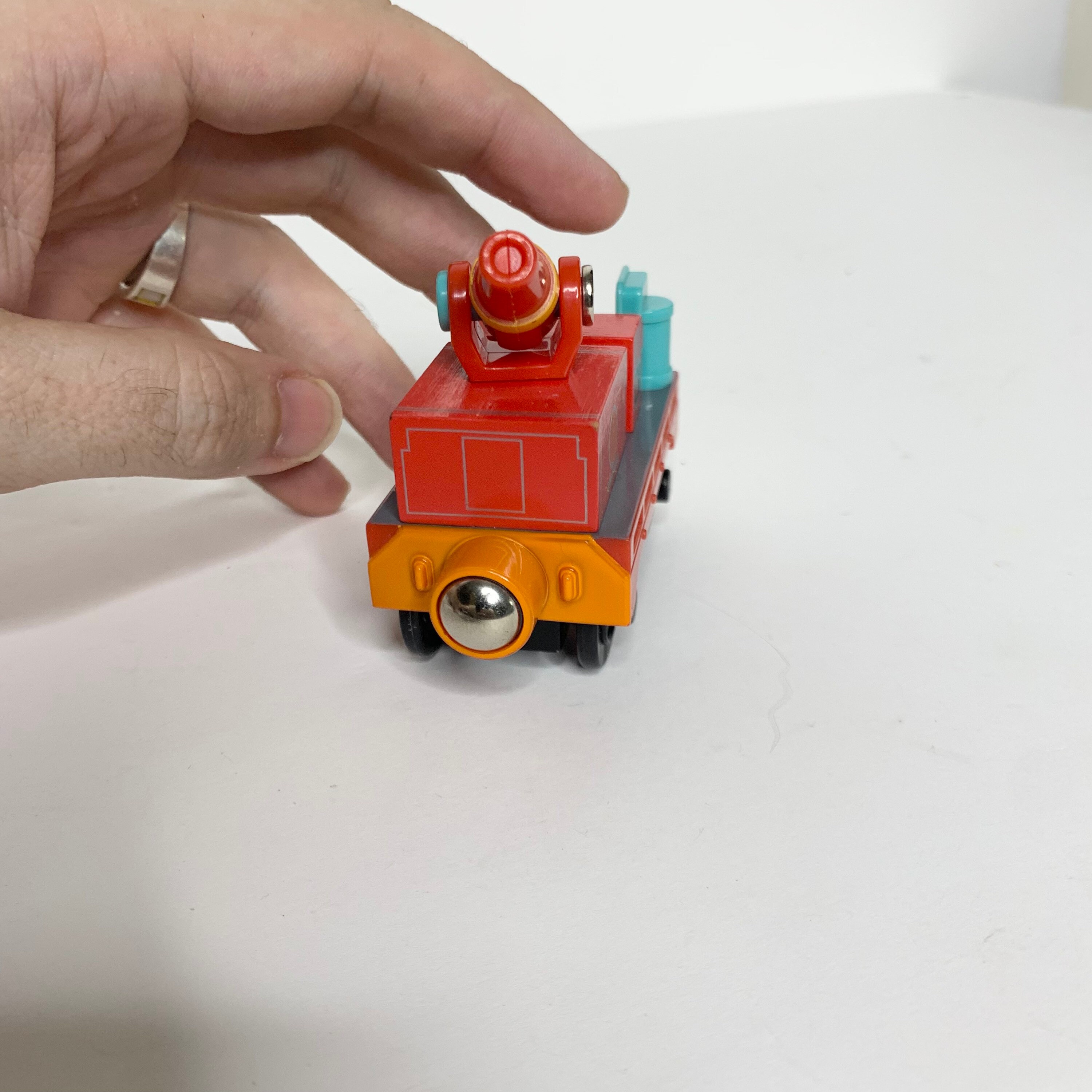Chuggington Fire Wagon Wooden Train Car Toy - Etsy