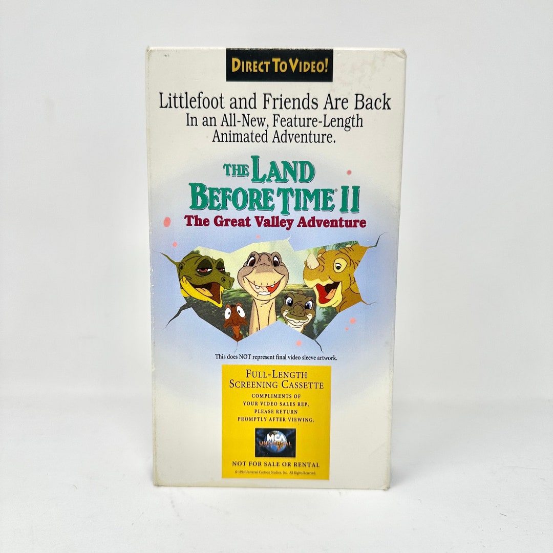 Vintage VHS Land Before Time II Great Valley Adventure Screener Promo ...