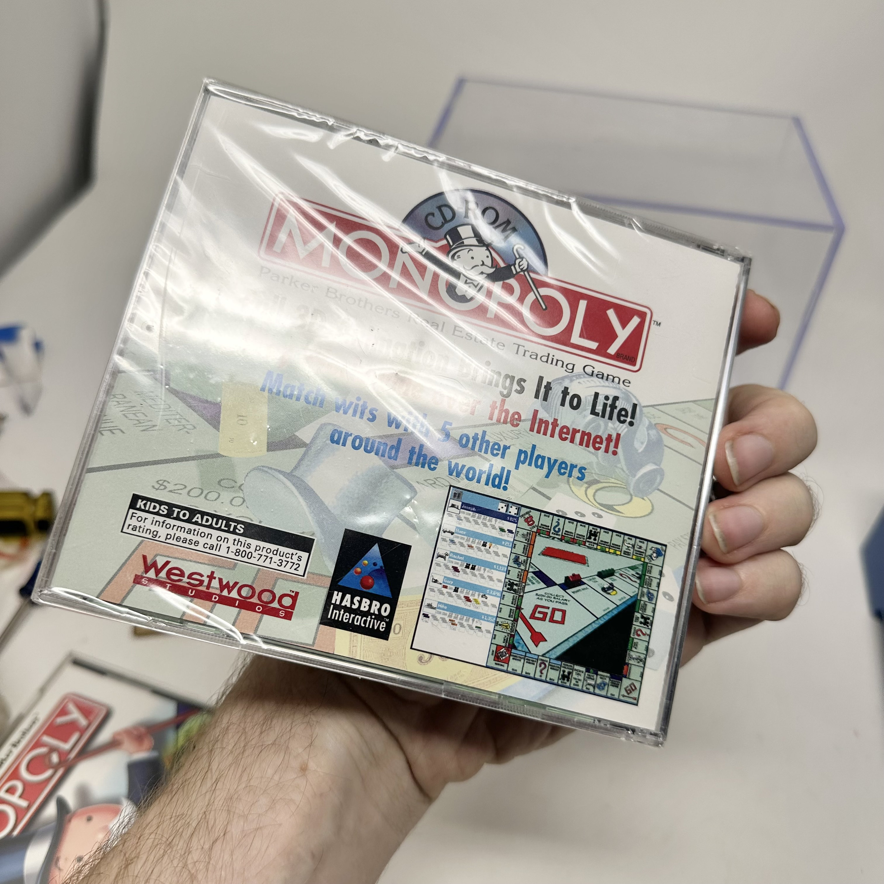 Vtg 1997 Hasbro Interactive Windows PC Monopoly Computer Game CD-ROM ...