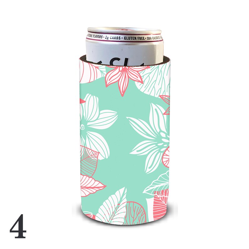 Tropical Slim Skinny Thin Can Coolers/ Choose Pattern / IN | Etsy
