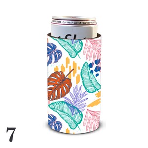 Tropical Slim, Skinny, Thin Can Coolers/ Choose Pattern / IN STOCK ...