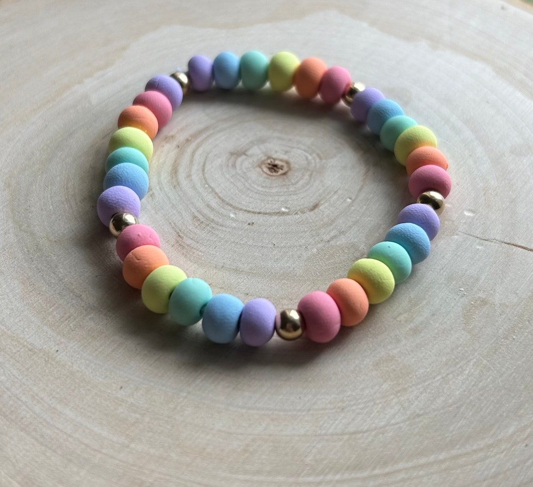 Rainbow Calming Fidget Bracelet With Sensory Beads Made in Canada - Etsy