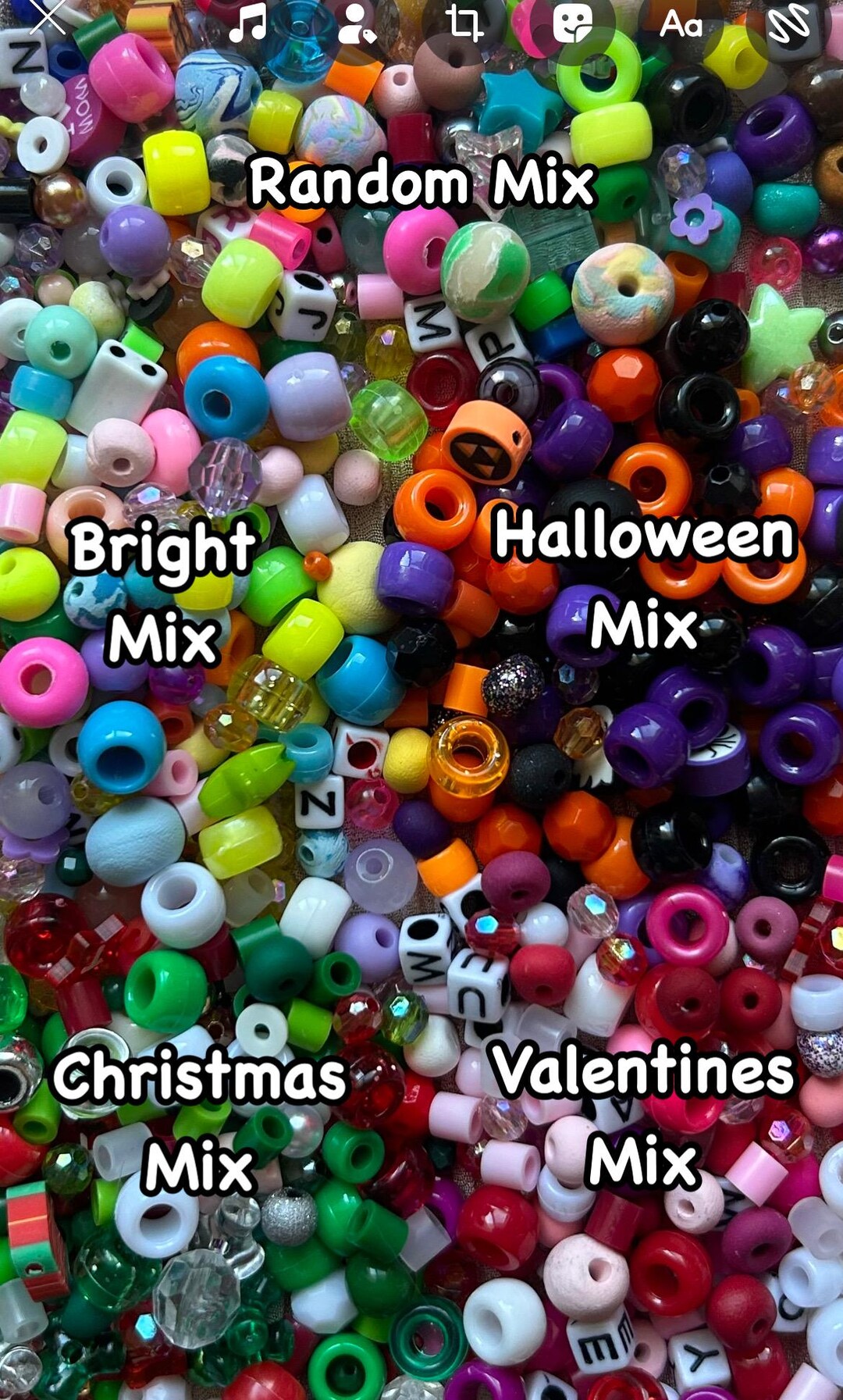 Colorful Bead Variety for DIY Art and Craft Projects - Etsy
