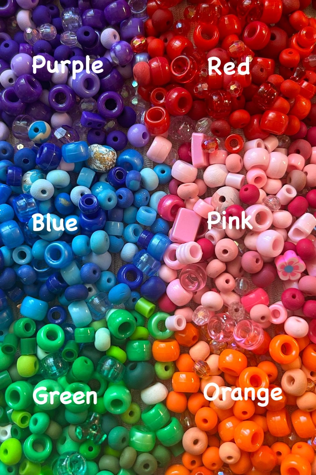 Vibrant Bead Mix for Creative Crafts and Jewelry Projects Kidcore ...