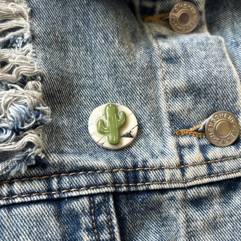 Polymer Clay Pins - Etsy