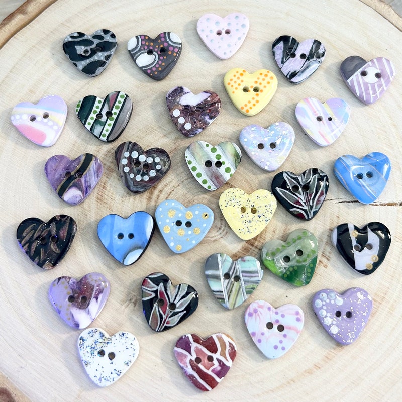 Polymer Clay Buttons - Etsy Canada