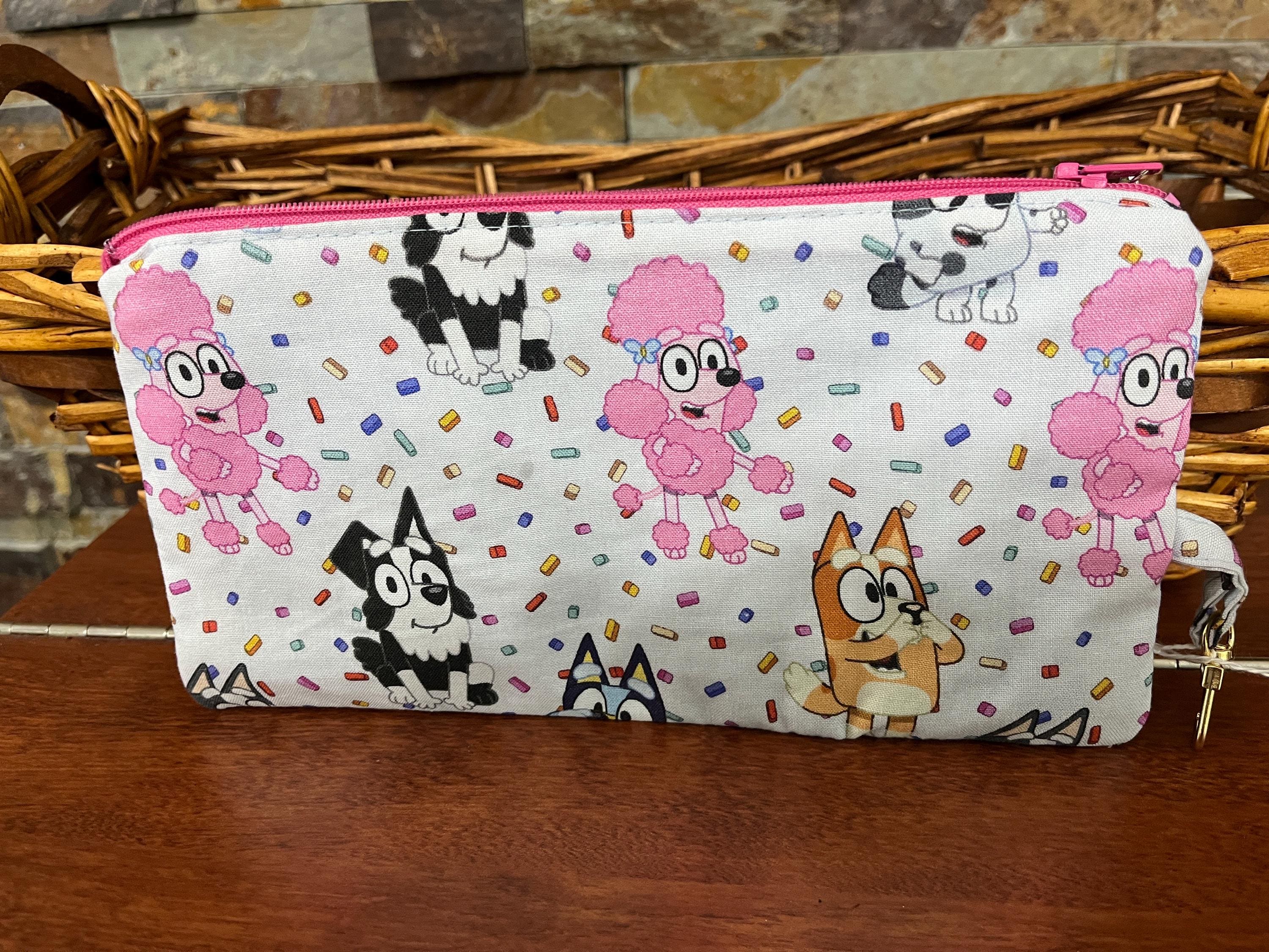 Bluey & Friends Lined Zip Pouch, 9x4 Kid’s Back to School Organizer, 2 ...