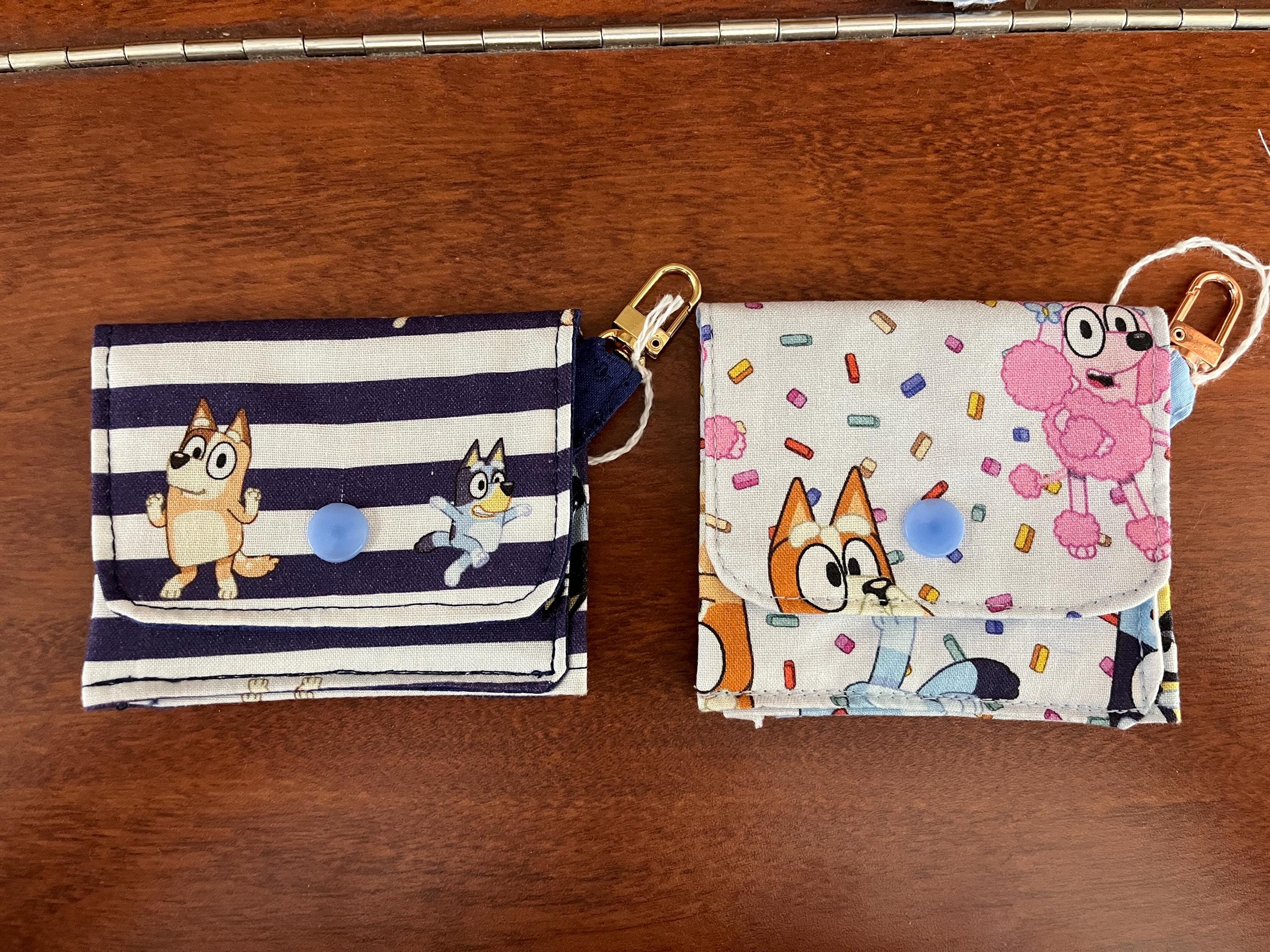 Bluey & Friends Fabric Wallet, 2 Slot ID Holder, Kids Back to School, 2 ...