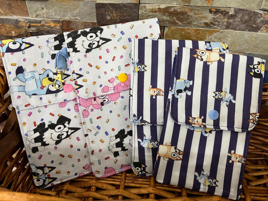 Bluey & Friends Large Lined Fabric Cell Phone/calculator Holder, Kids ...