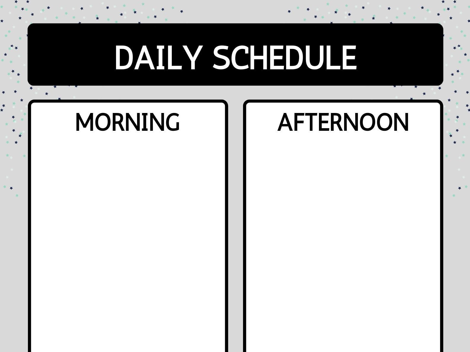 A4 ADHD Autism ASD Visual Planner Routine Scheduler Visual Timetable ...