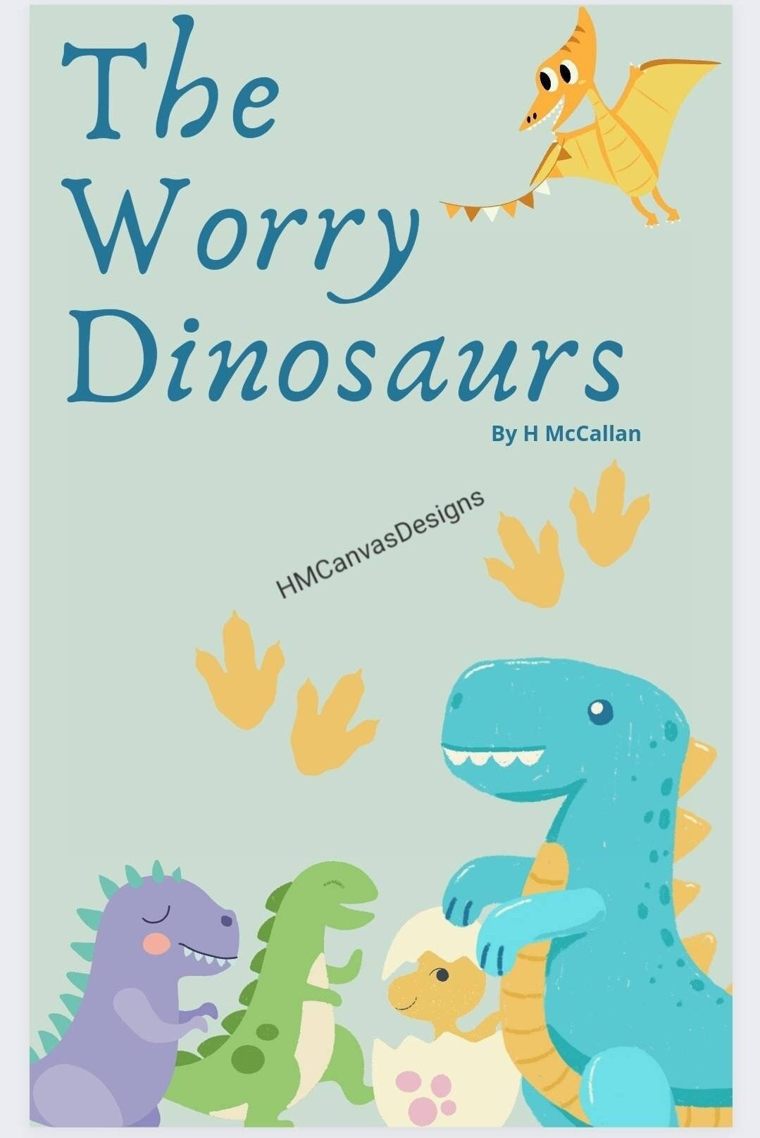 The Worry Dinosaurs Worry Book Fears Anxious Child Anxiety Notes Blank ...