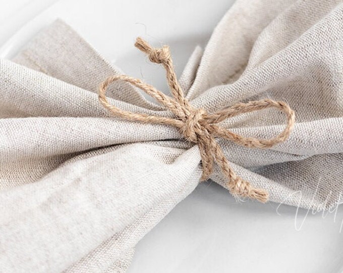 Jute String Napkin Ties Place Setting Decoration, Braided Twine Napkin ...