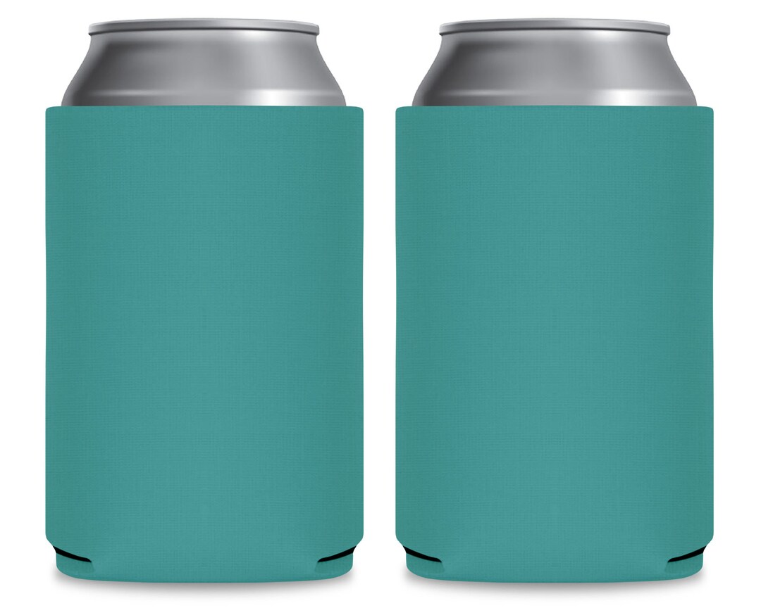 Blank Can Coolers Turquoise Beer Holders Assorted Colors Blue Drink ...