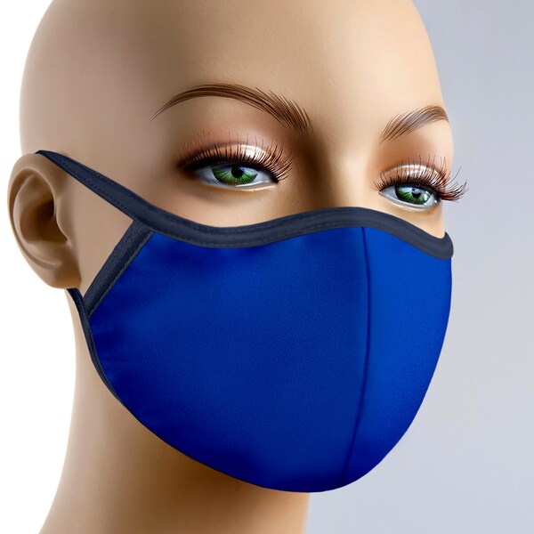 Royal Blue Mask - Etsy