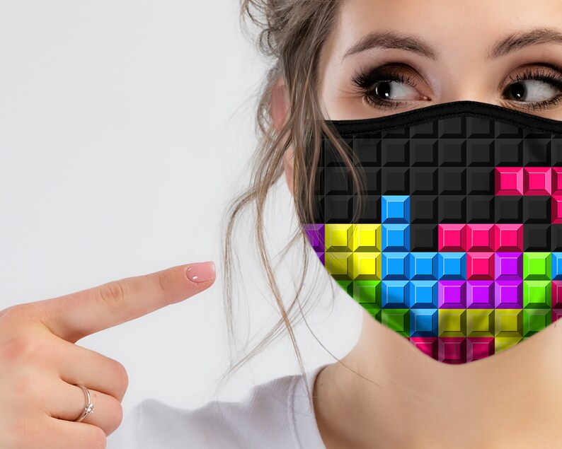 Gamer Face Mask With Filter Breathable Face Mask Washable Face | Etsy