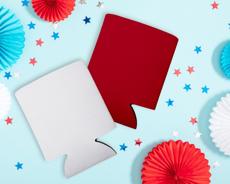 Blank Can Coolers Royal Blue Beer Holders Assorted Colors - Etsy