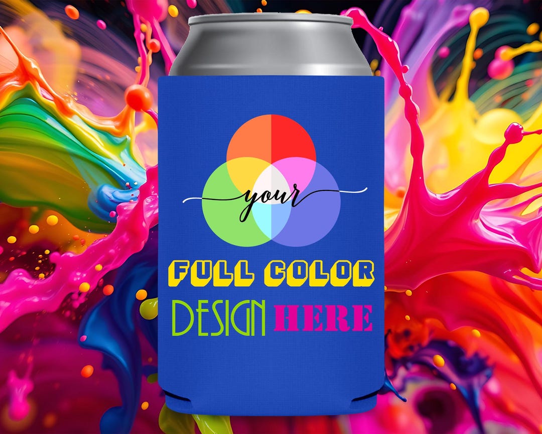 Custom Can Coolers: Full Color Print, Personalized Party Favors - Etsy