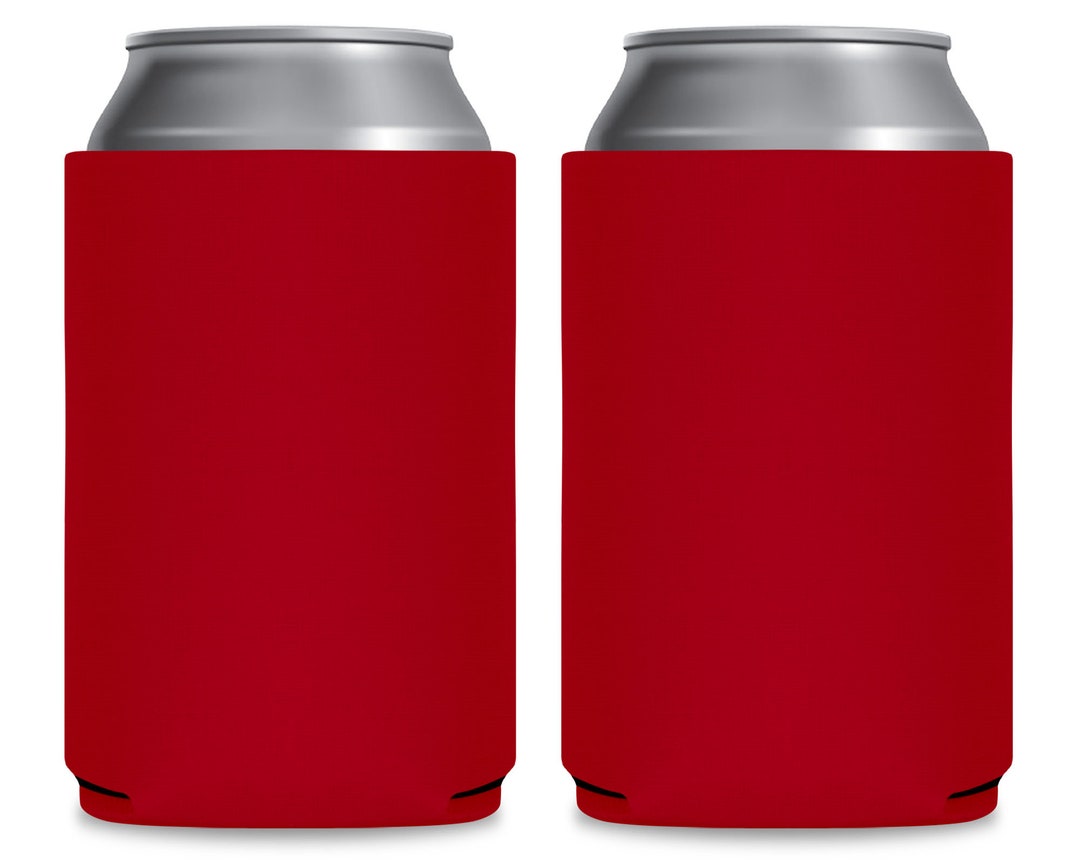 Blank Can Coolers Red Beer Holders Assorted Colors Drink Can - Etsy