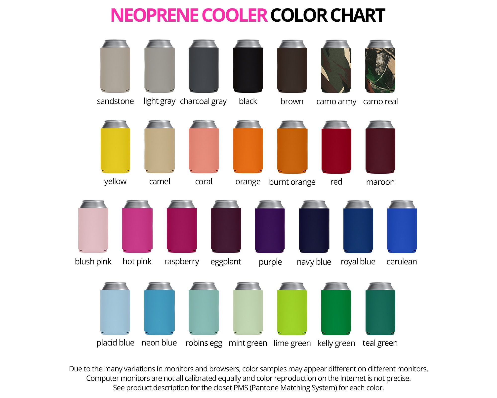 Custom Can Coolers: Full Color Print, Personalized Party Favors - Etsy
