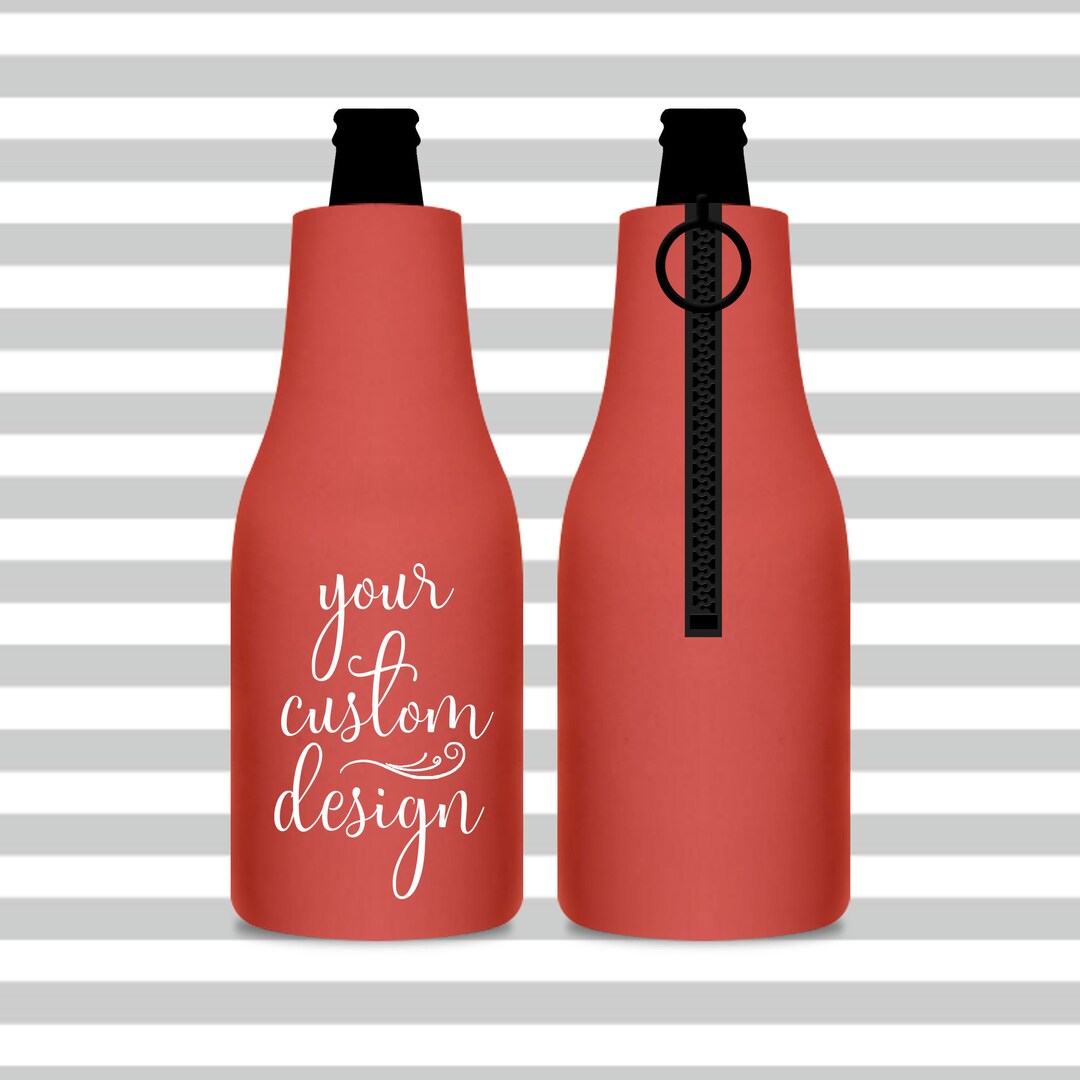 Zippered Bottle Coolers Gifts for Guests & Events Party Favors ...