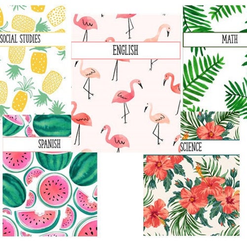 EDITABLE Colorful Binder Covers & Spines Printable Binder - Etsy