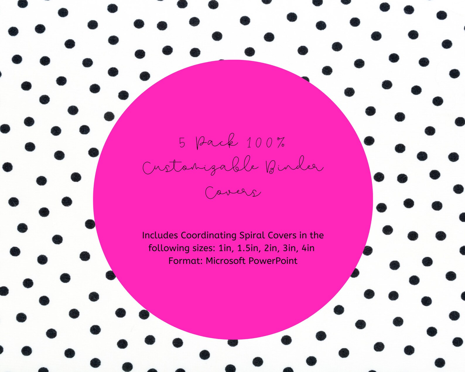 Pink Themed Binder Covers With Spiral Covers - Etsy