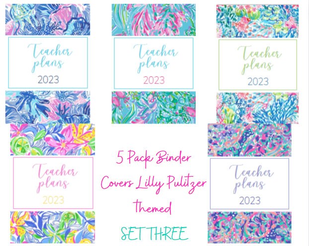 Lilly Pulitzer Binder Covers Templates
