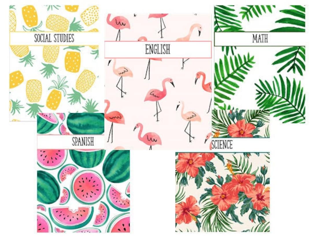 Tropical Binder Covers - Etsy
