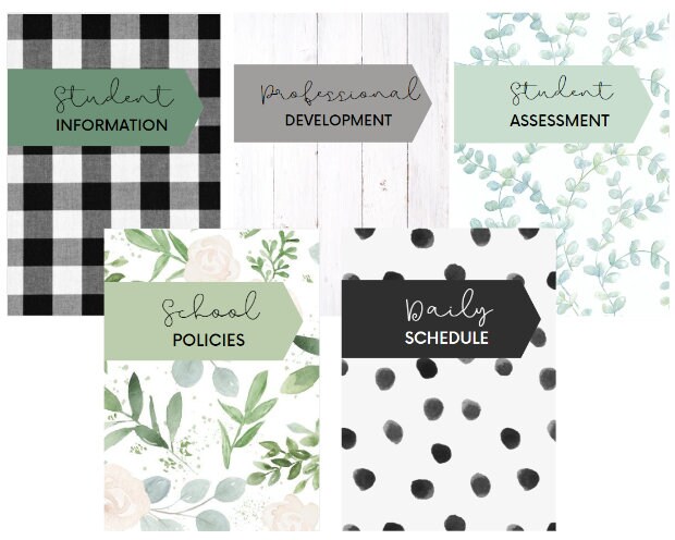 Rustic Farmhouse Binder Covers With Spiral Covers - Etsy Australia