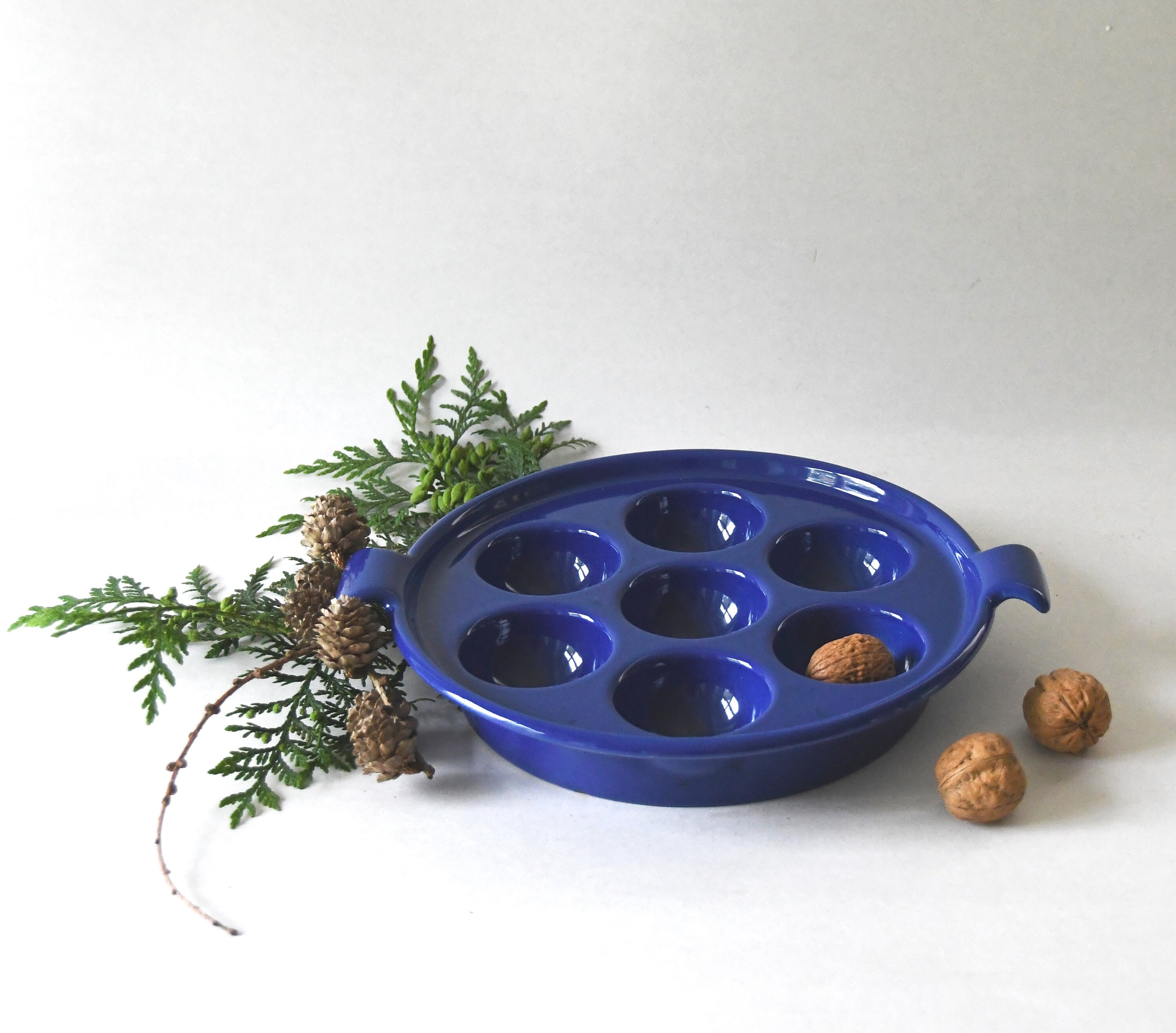 Copco Pan for Danish Appleballs / Ebleskiver, Cast Iron With Enamel ...