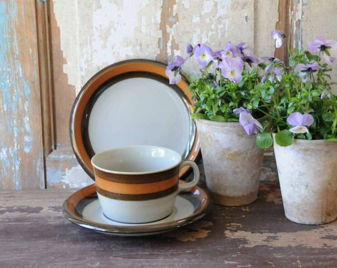 Swedish Rörstrand. Annika Cup Saucer and Plate by Marianne Westman ...