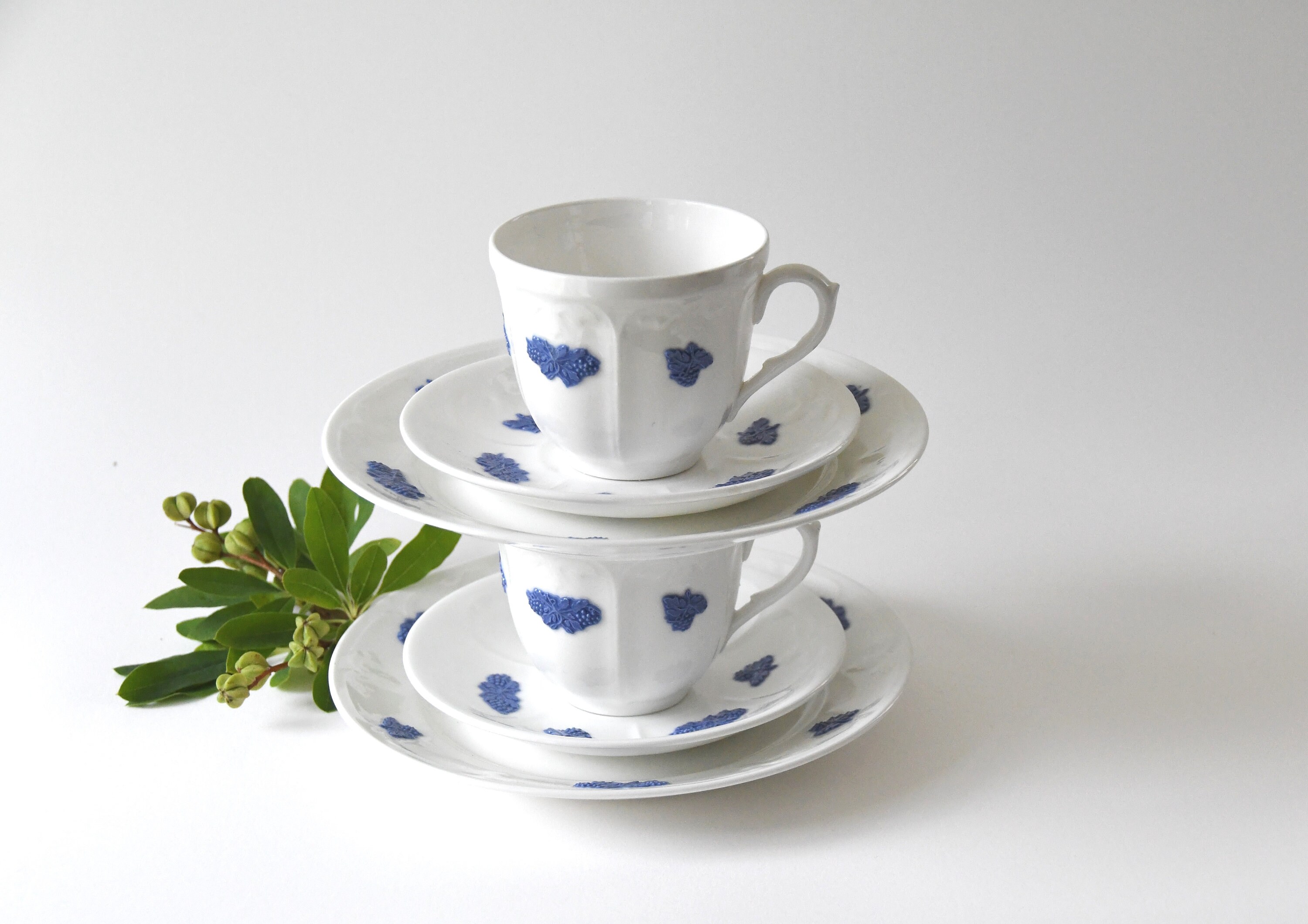 Tea Sets Blue Flower. Gustavsberg Sweden. Pair Cup Saucer and - Etsy