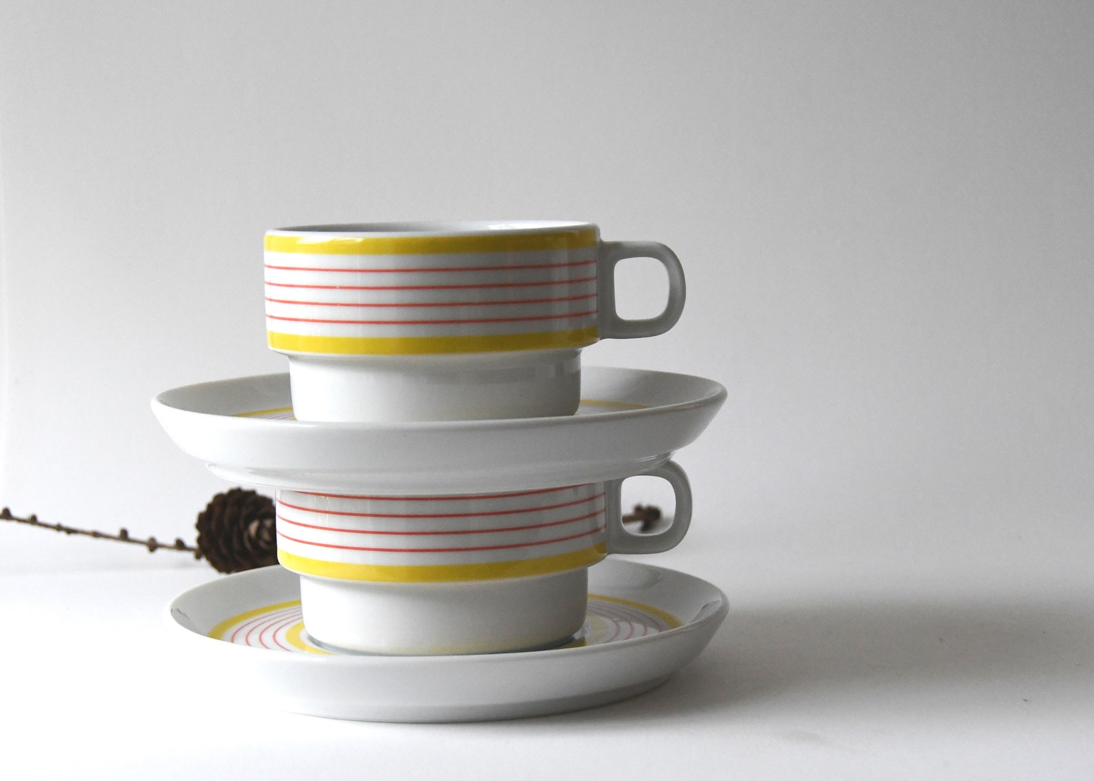 Scandinavian Modern. Sports Tea Set. Ikea Retro Tea Cup and Saucer ...