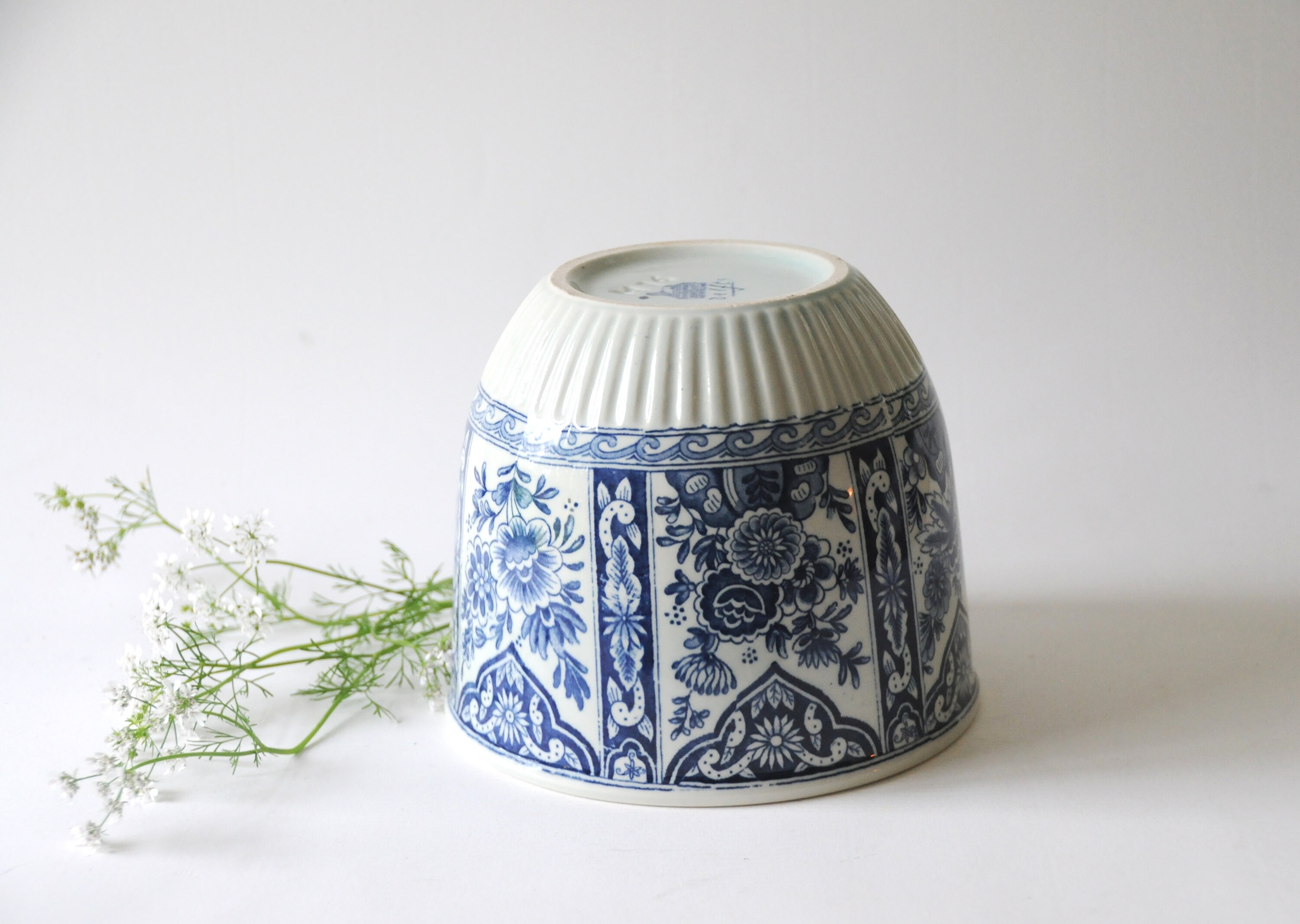 Delfts Blue White Flowerpot M16. Delft Planter by Petrus Regout & CO ...