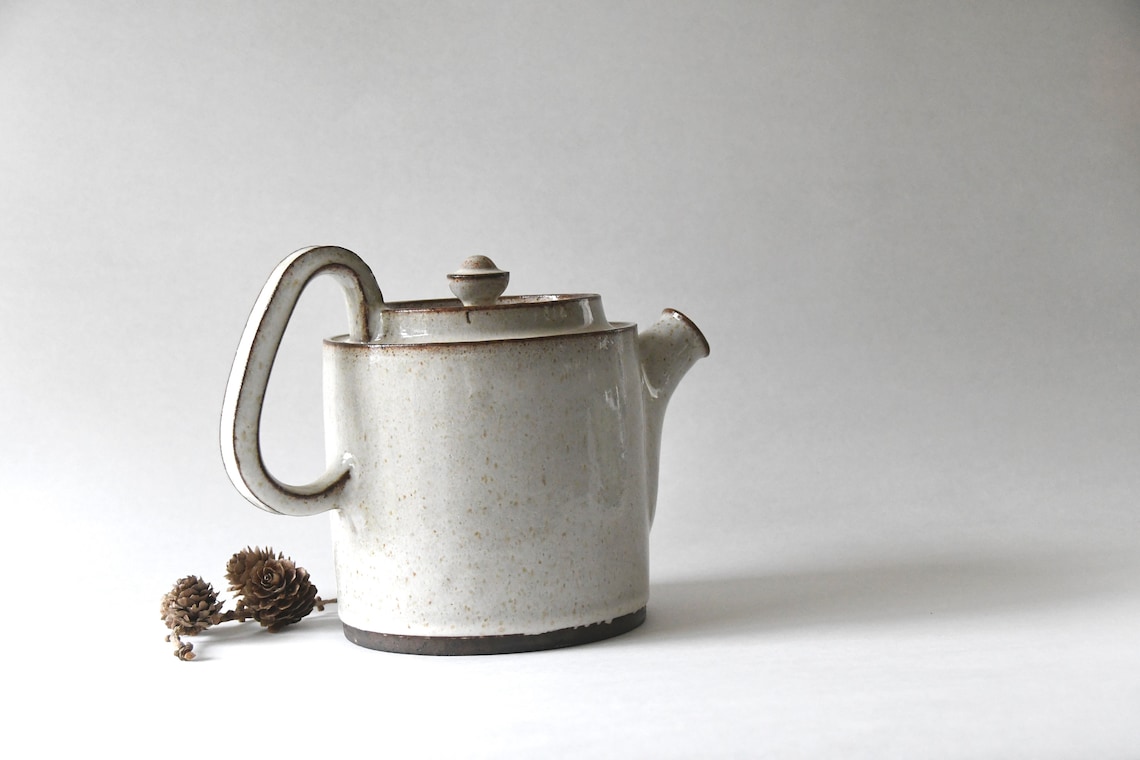Scandinavian Teapot. Danish Modern Design. Rustic Stoneware. STOGO ...