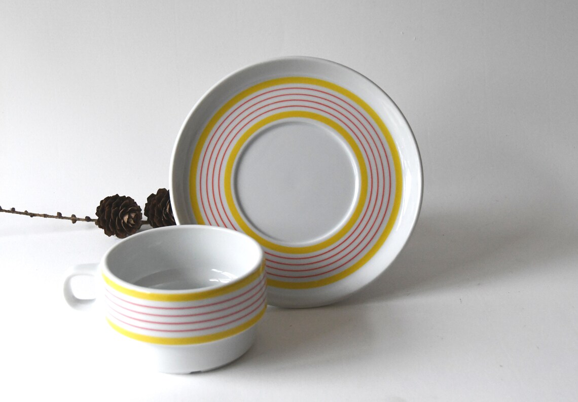 Scandinavian Modern. Sports Tea Set. Ikea Retro Tea Cup and Saucer ...