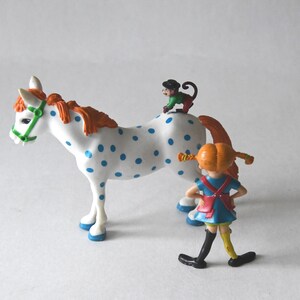 3 Vintage Toy Figures. Pippi Longstocking by Astrid Lindgren ...