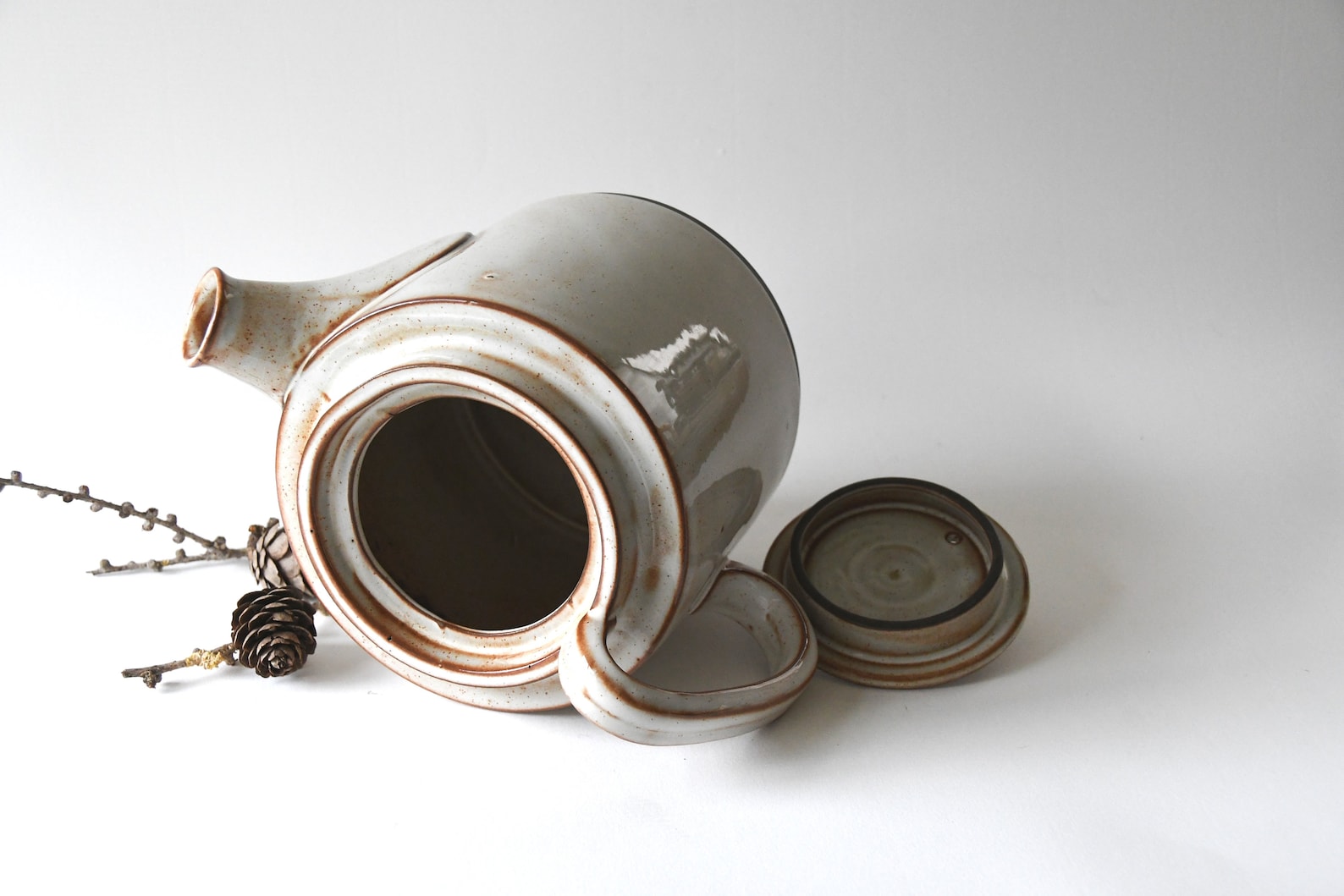 Scandinavian Teapot. Danish Modern Design. Rustic Stoneware. STOGO ...