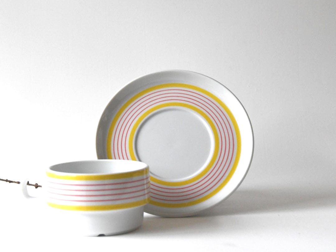 Scandinavian Modern. Sports Tea Set. Ikea Retro Tea Cup and Saucer ...